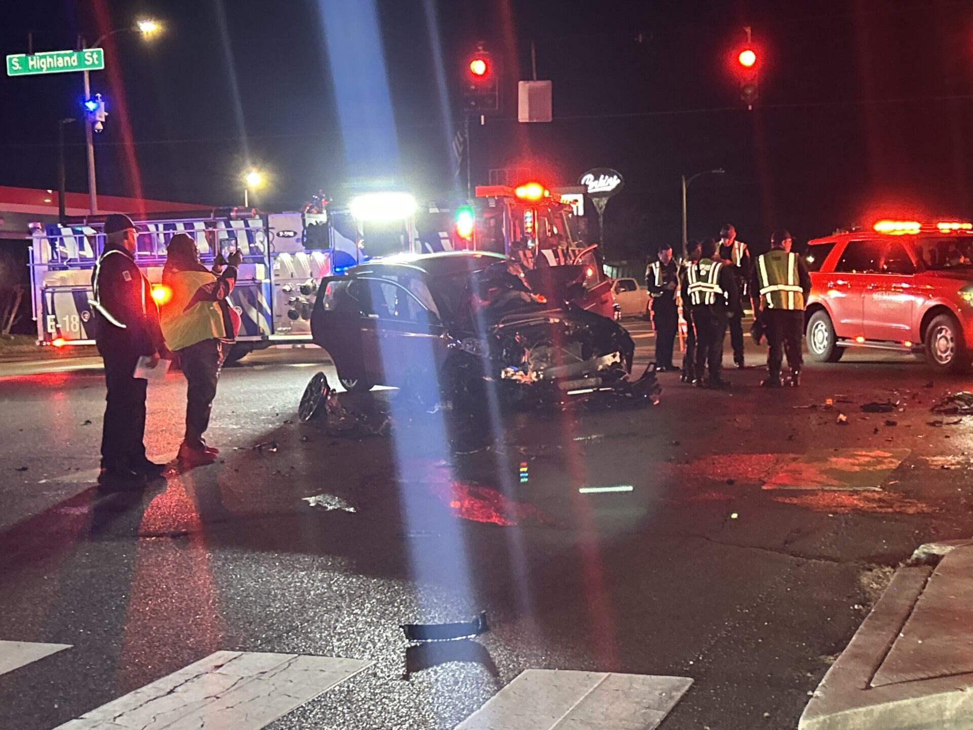 1 hospitalized after collision involving MATA bus