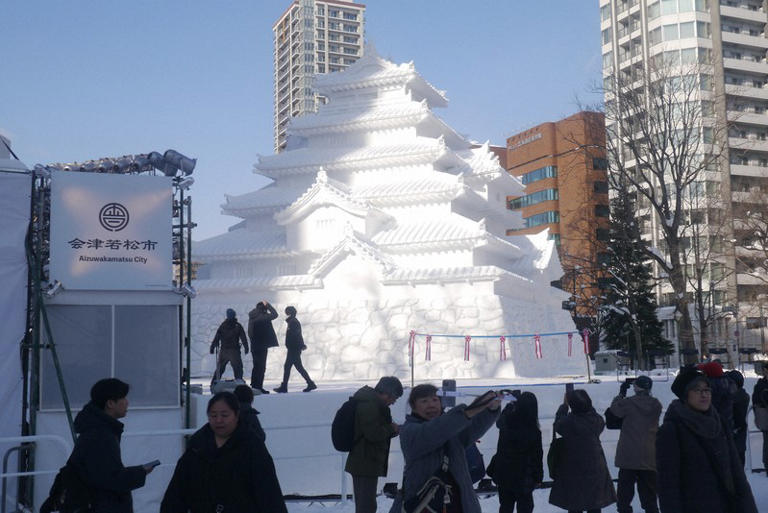 News in easy English: Sapporo Snow Festival opens with giant snow ...