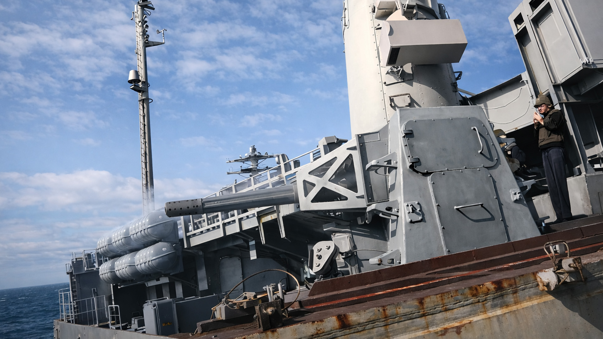 USS Nimitz tests defenses with CIWS live fire