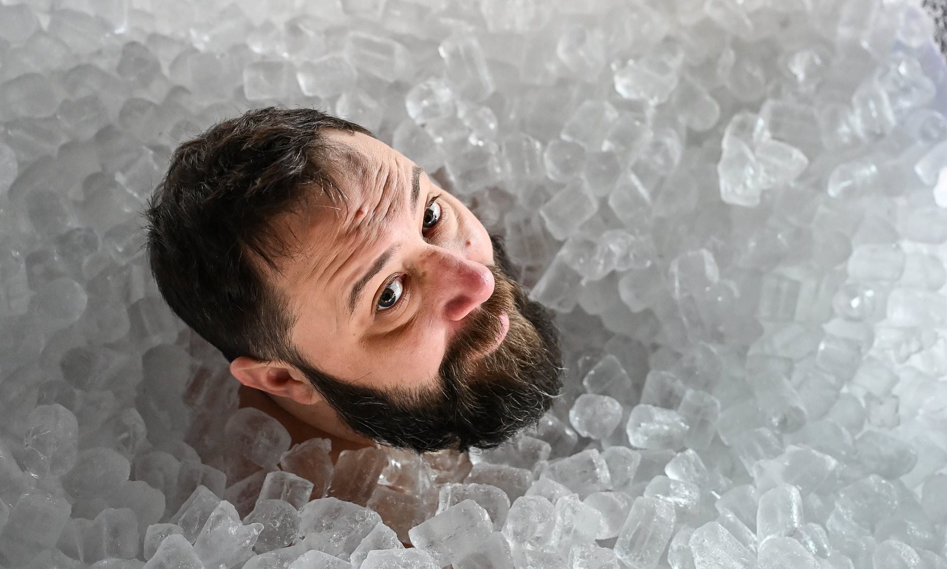 Man dubbed 'Ice Viking' sets new British record for 'full body direct ...