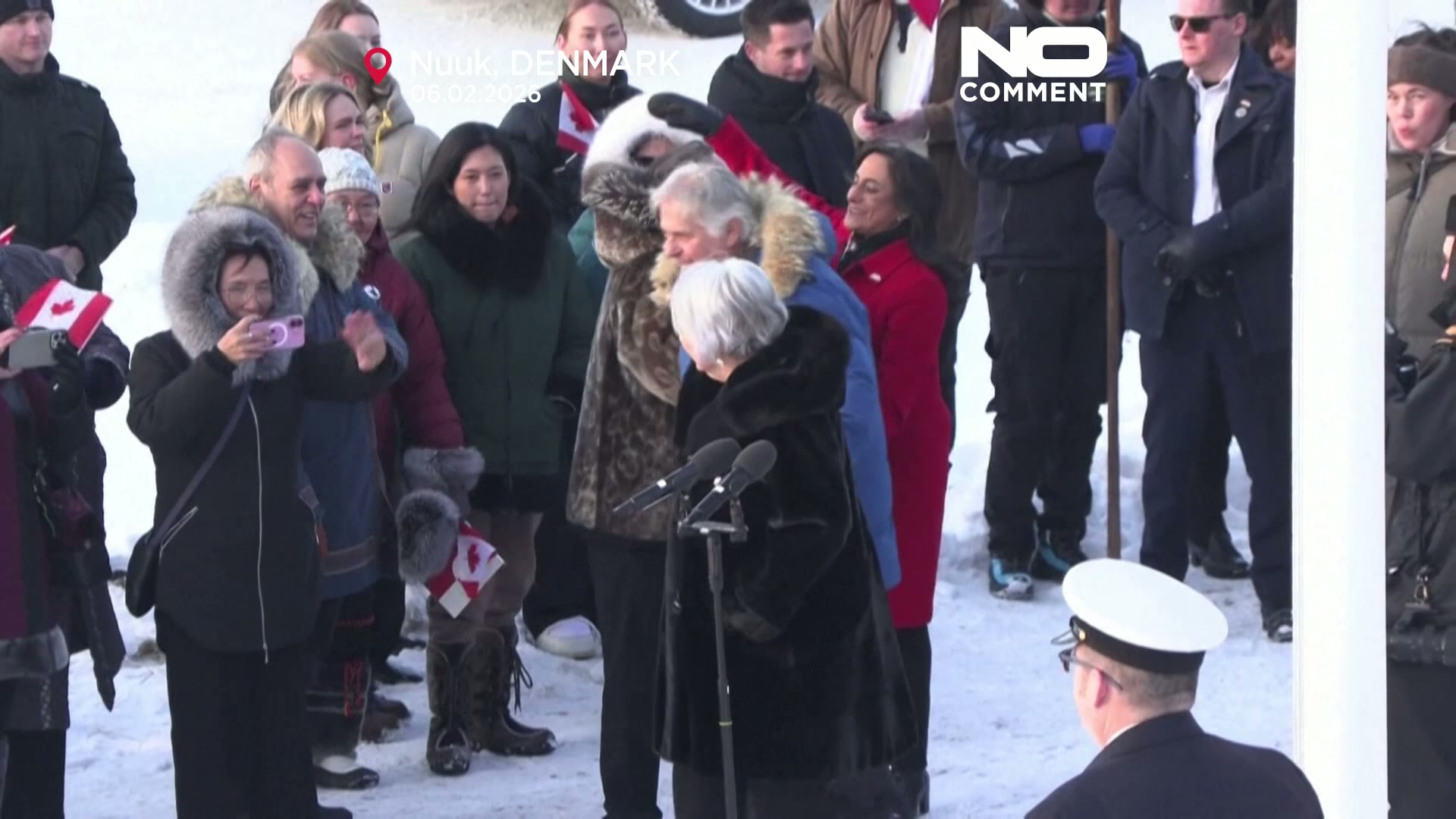 Canadian flag raised as consulate opens in Greenland