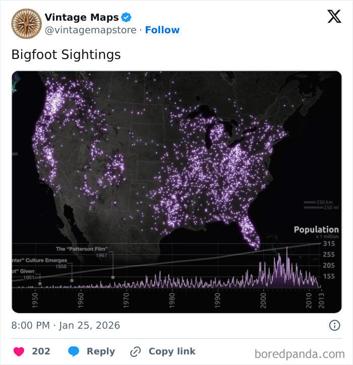 62 cool maps that range from ridiculously funny to actually educational