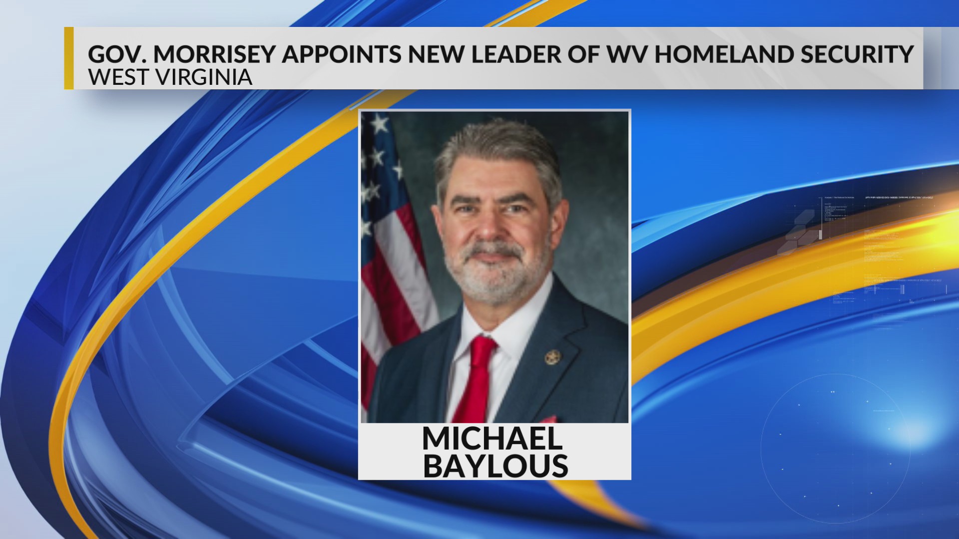 Baylous appointed WV Dept of Homeland Security secretary