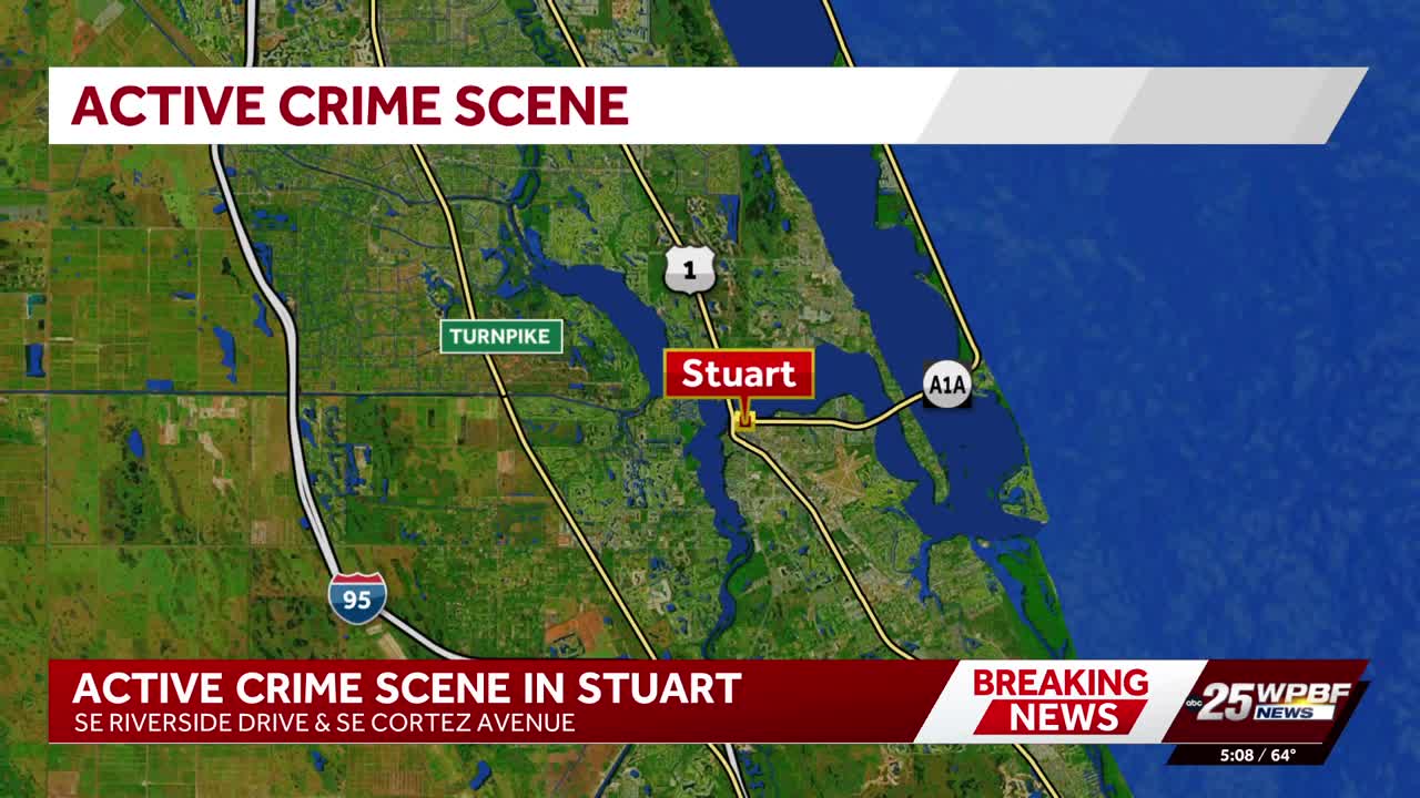 Stuart police investigate active scene on Riverside Drive