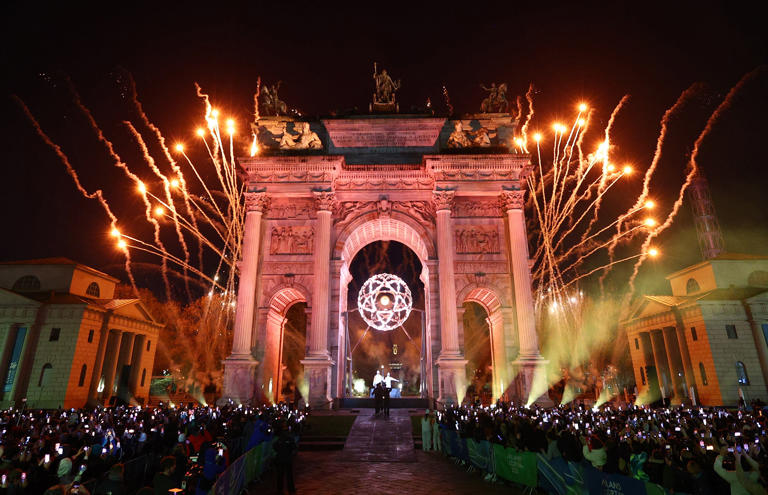 Milan and Cortina light Olympic flame in harmony