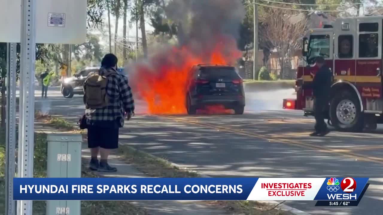 Hyundai SUV catches fire near Central Florida school, raises recall ...