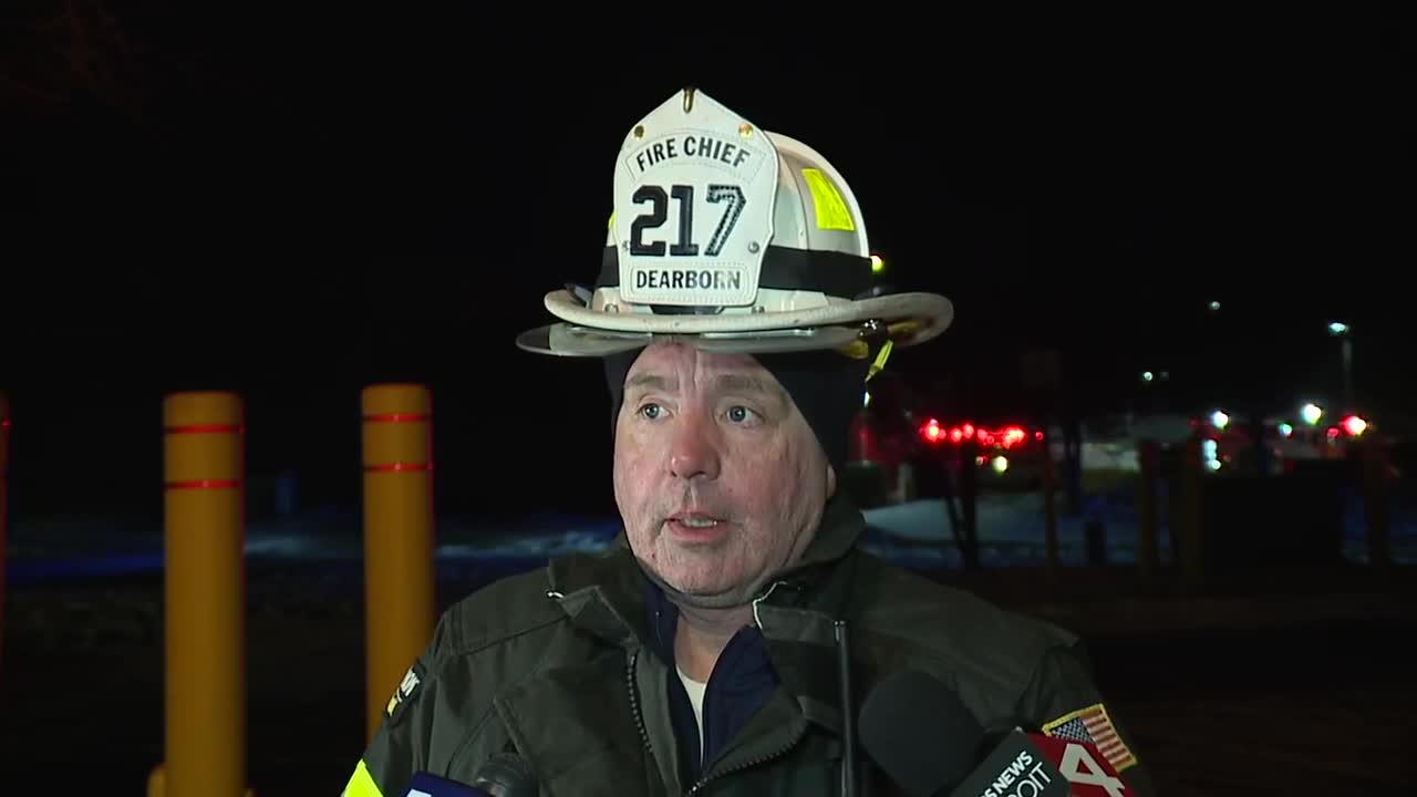 Dearborn fire chief gives details after 1 trapped in partially ...