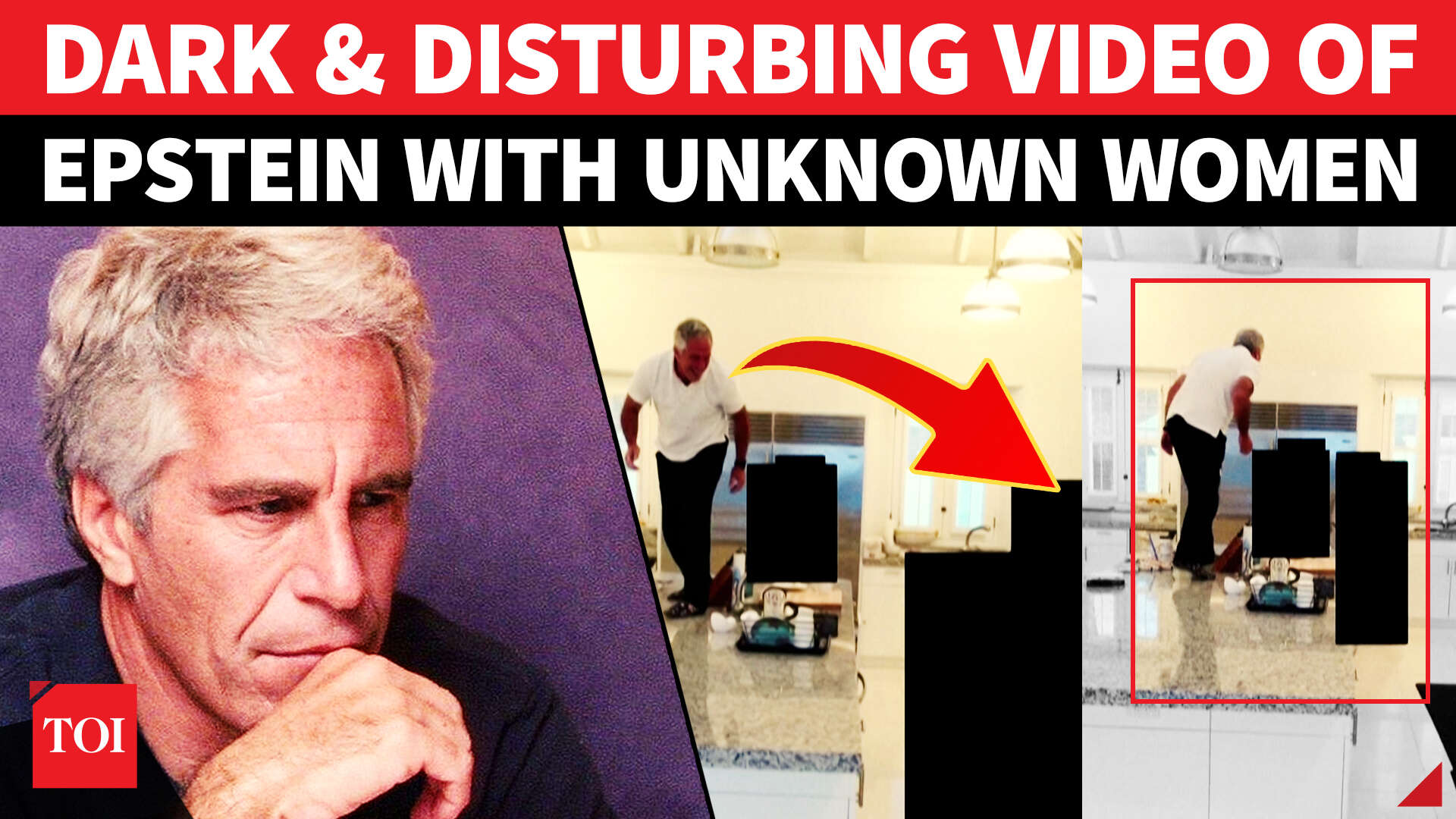 ON CAM: Epstein chases two women in island kitchen; DOJ drops ...