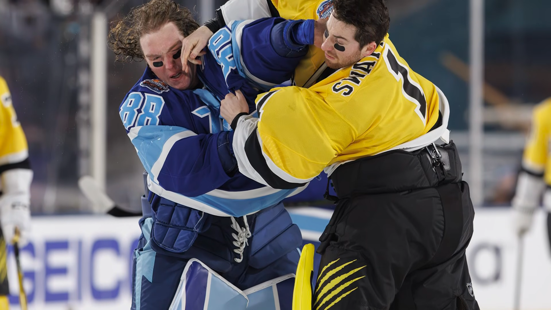 Swayman vs Vasilevskiy fight turns ugly in NHL week 18 - "We're not done"