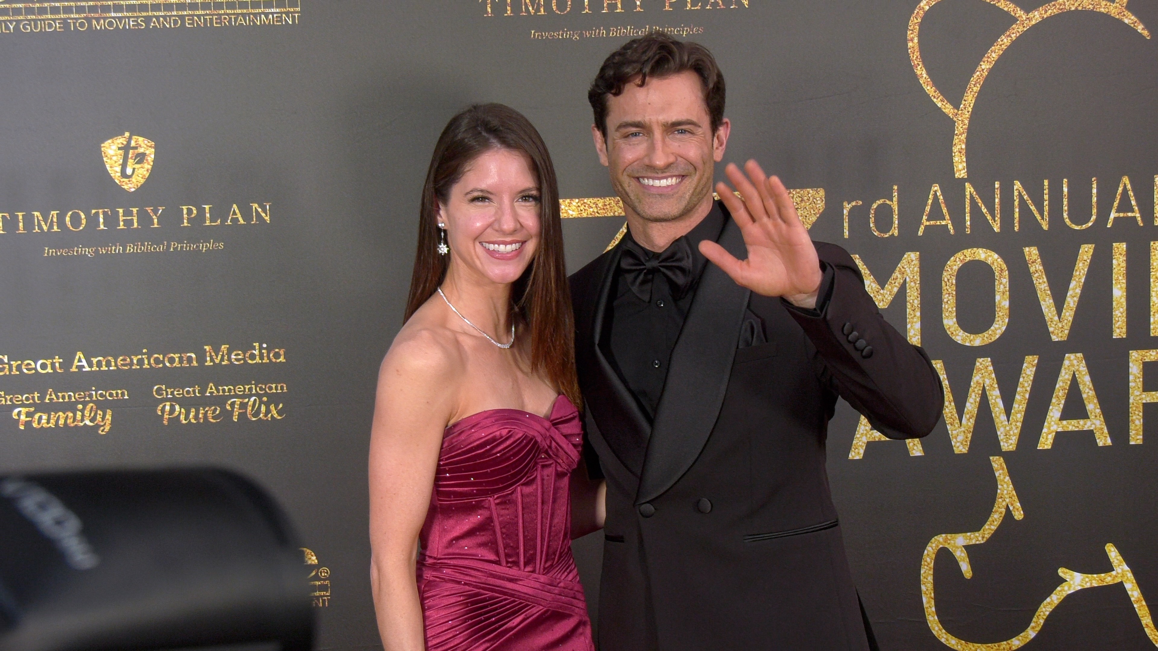 Brittany Underwood and Jonathan Stoddard on the red carpet at the 33rd ...