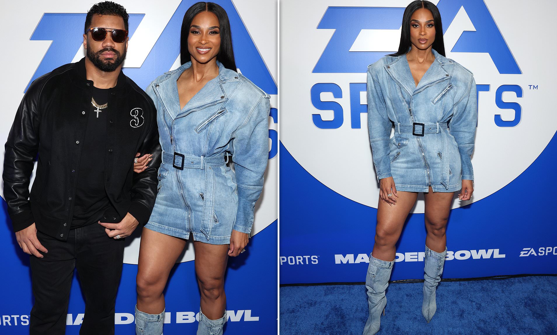 Ciara makes jaws drop with husband Russell Wilson at Madden Super Bowl ...
