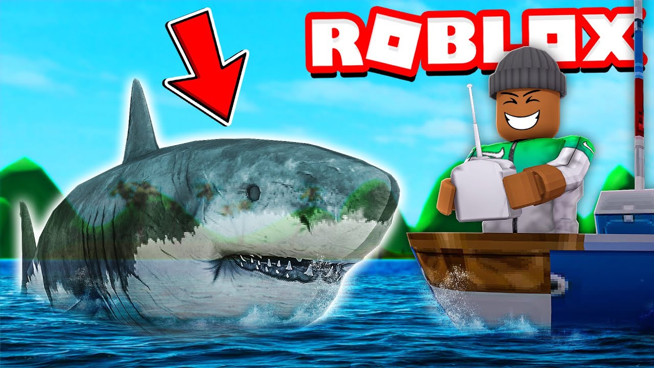 Playing as a scary ghost shark in Roblox SharkBite (Halloween update)