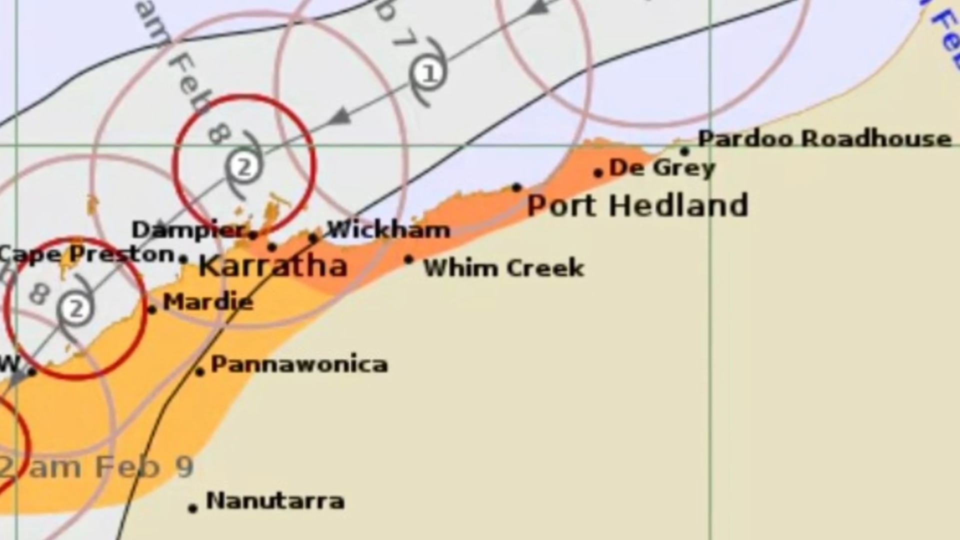 Cyclone Mitchell forms off Western Australia coast