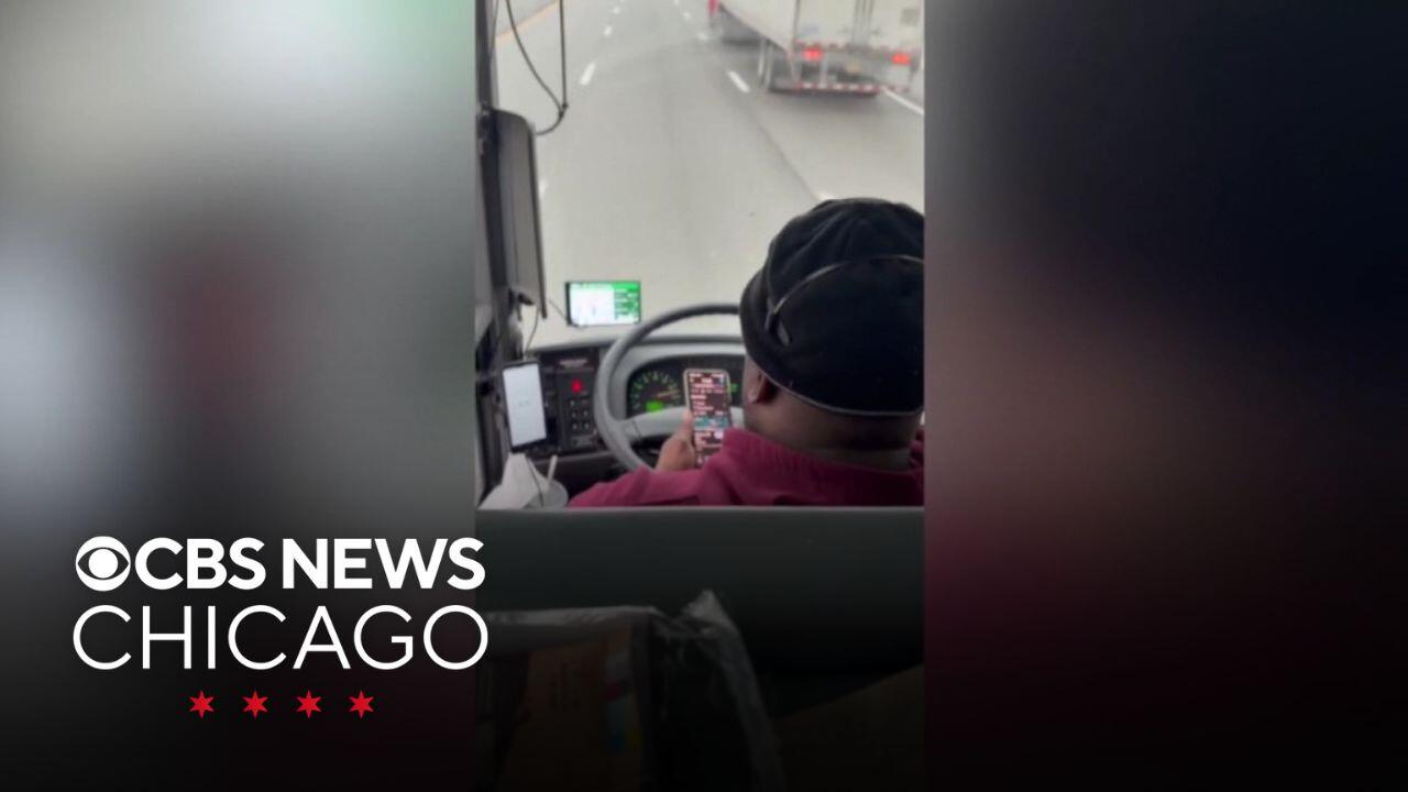 Chicago bus driver caught using cell phone on charter trip to Detroit
