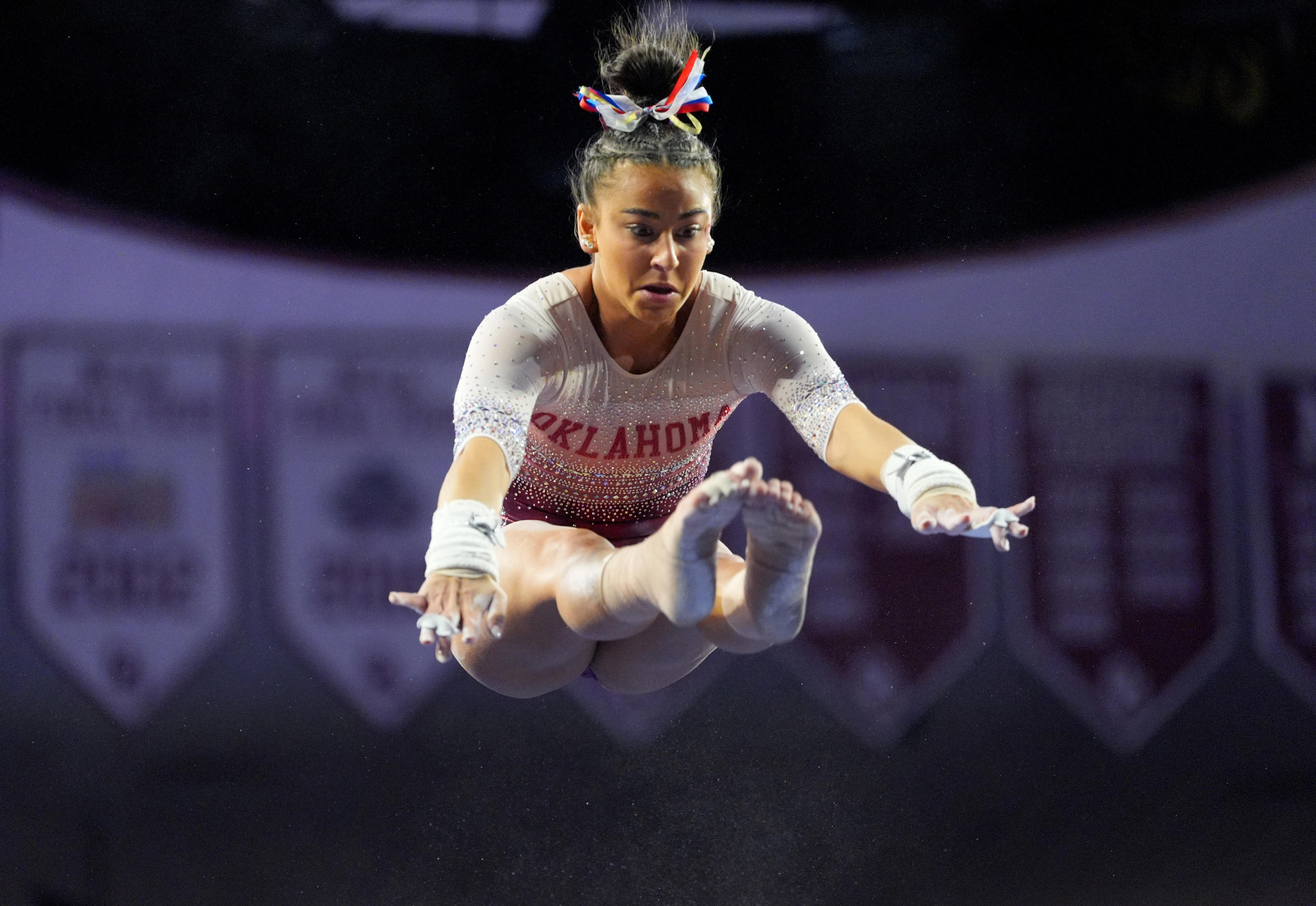 OU women's gymnastics beats Michigan, Eastern Michigan in regular ...