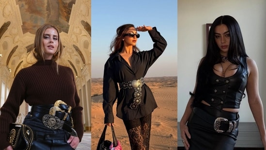 The chunky belts from the 90s are making a fashionable comeback
