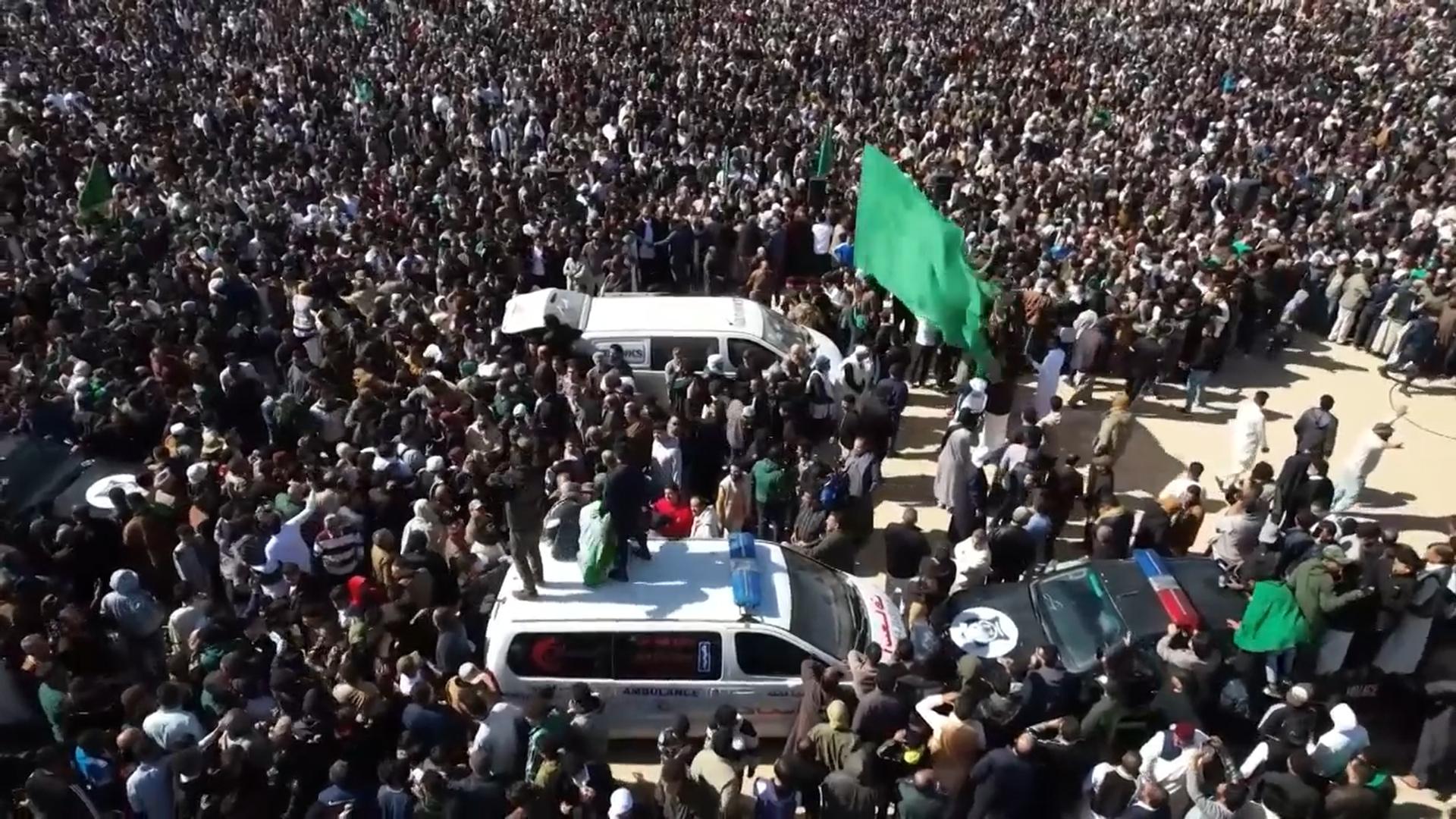 Thousands of Libyans gather for the funeral of Gadhafi’s son who was ...