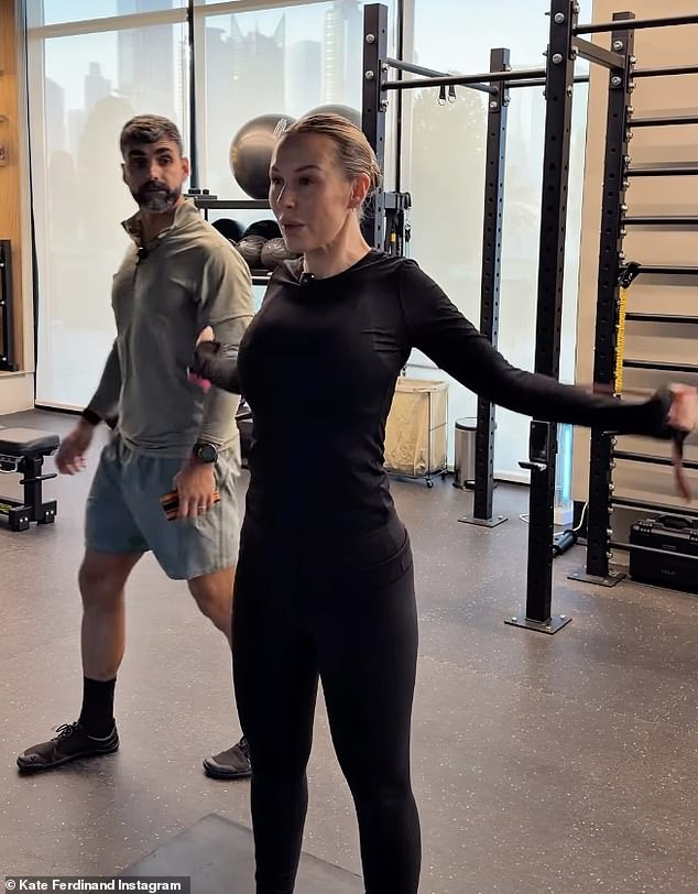 Kate Ferdinand returns to the gym after not 'feeling her best' after ...