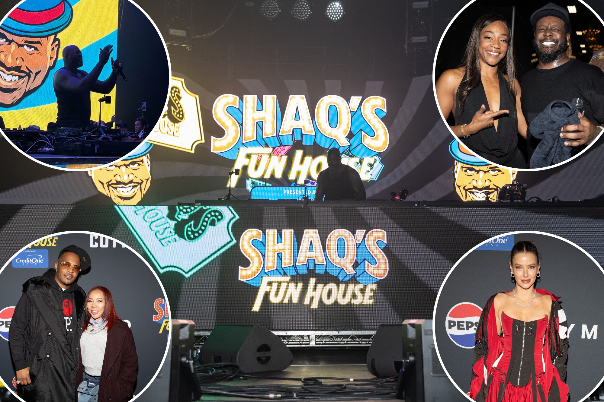 Shaquille O’Neal riles up crowd with DJ set at raucous Super Bowl party
