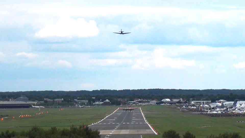 This low Lancaster bomber takeoff let the Merlin engines speak
