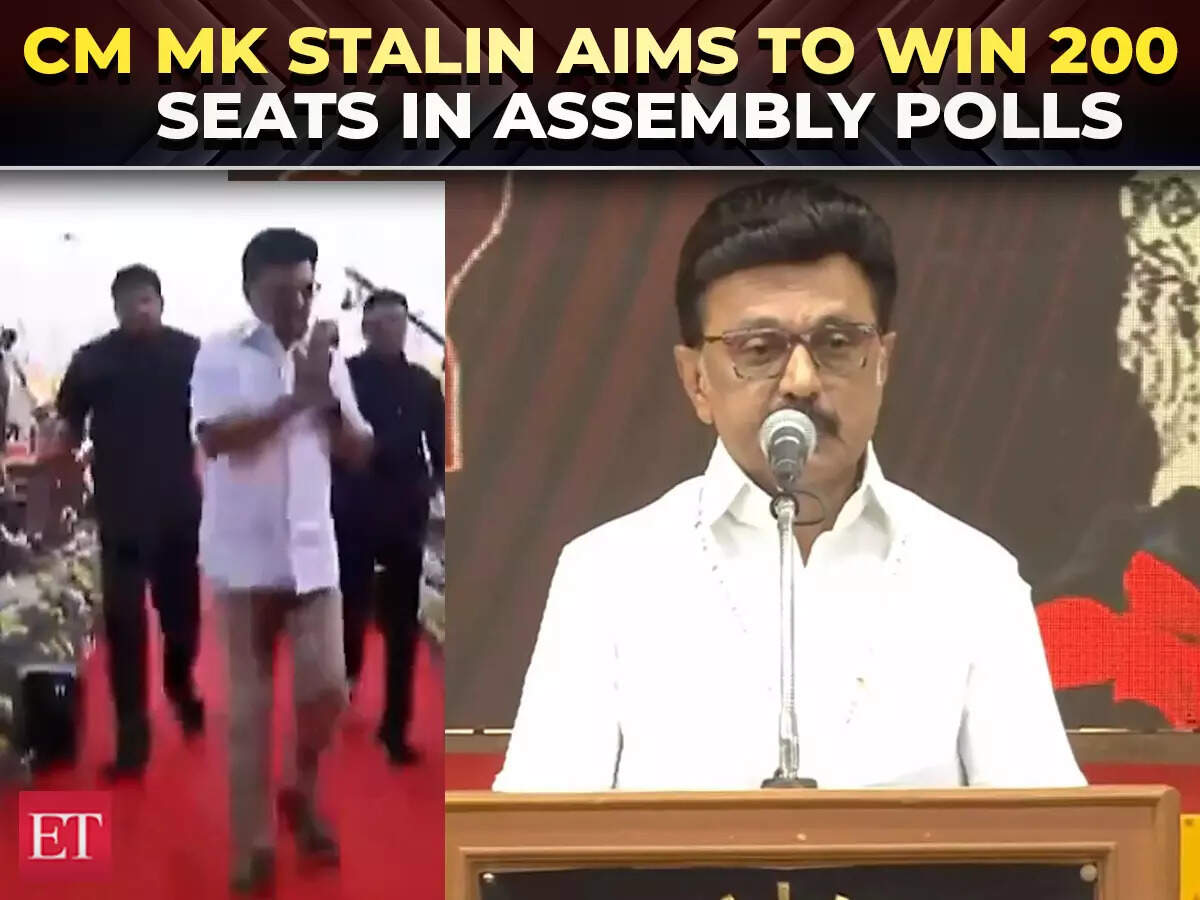 'Our target is to win 200 constituencies': CM MK Stalin sets goal ahead ...