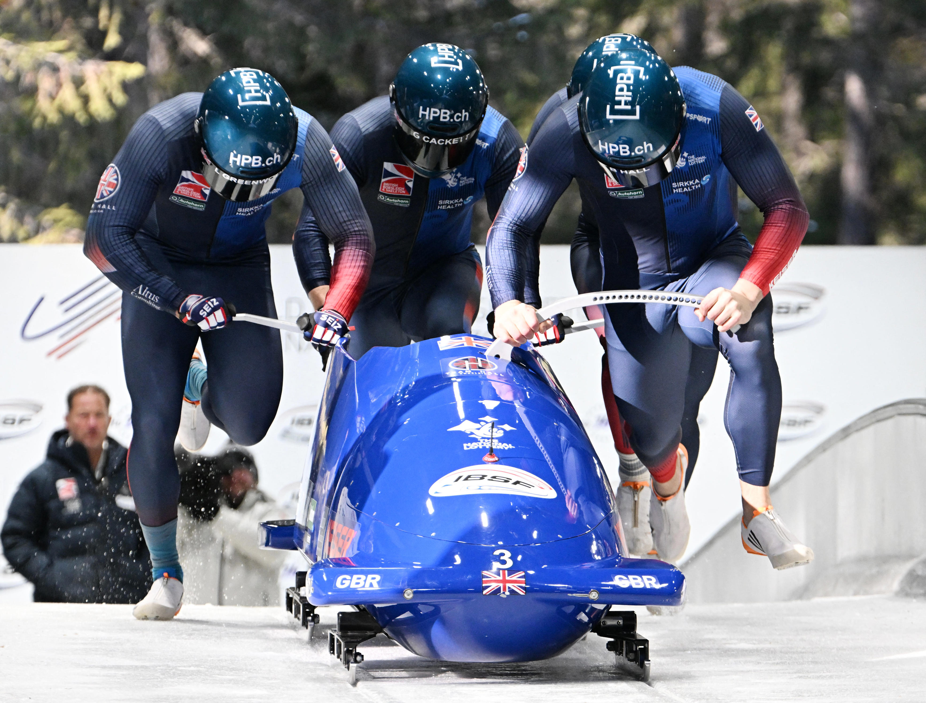 What is the difference between the bobsled, luge and skeleton events?