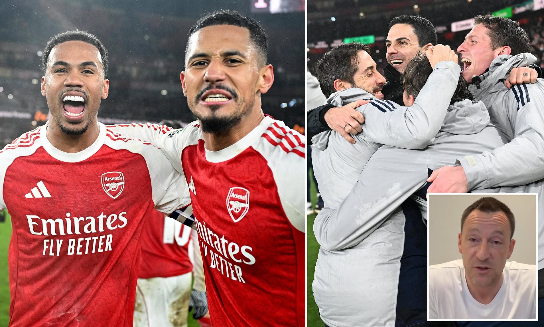 John Terry accuses Arsenal of 'celebrating too much' after Carabao Cup ...