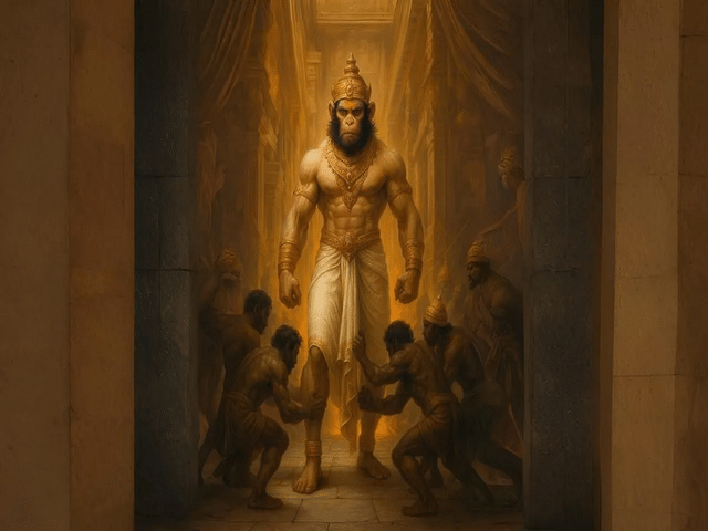 What power was there in Angada's feet that even the whole of Lanka ...