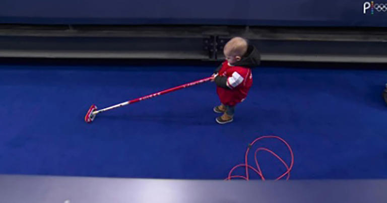 2026 Milan Cortina Winter Olympics: Baby with curling broom continues ...