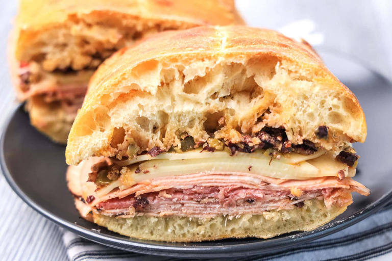 Easy muffaletta sandwich recipe