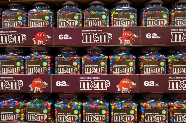 Repackaged M&M's recalled in 20 states have 3-word phrase on the package