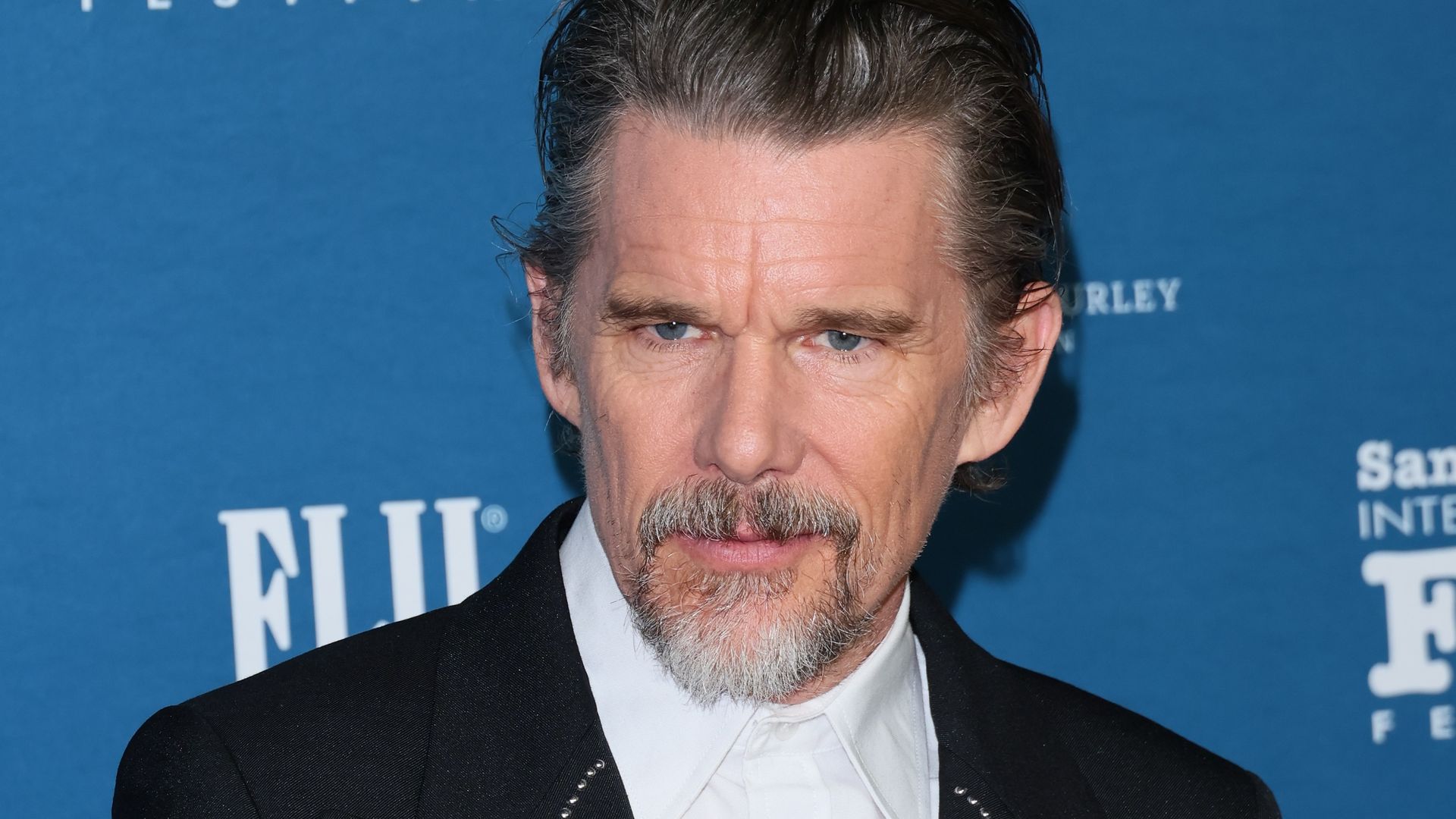 Ethan Hawke, 55, joined by rarely seen teen daughters at Santa Barbara ...