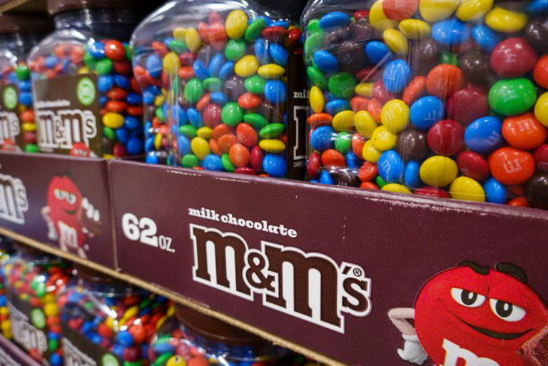 Repackaged M&M's recalled in 20 states have 3-word phrase on the package