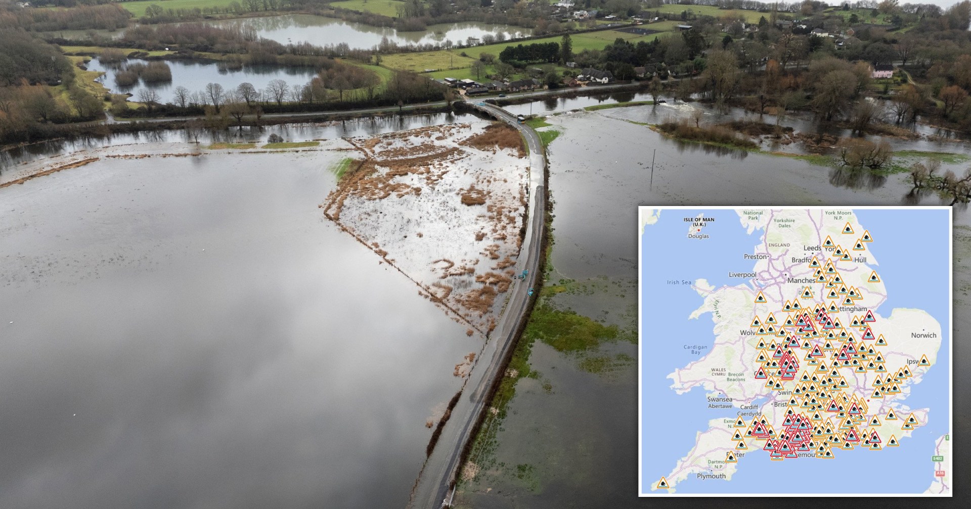 Almost 100 flood warnings issued across UK ahead of more wet weather