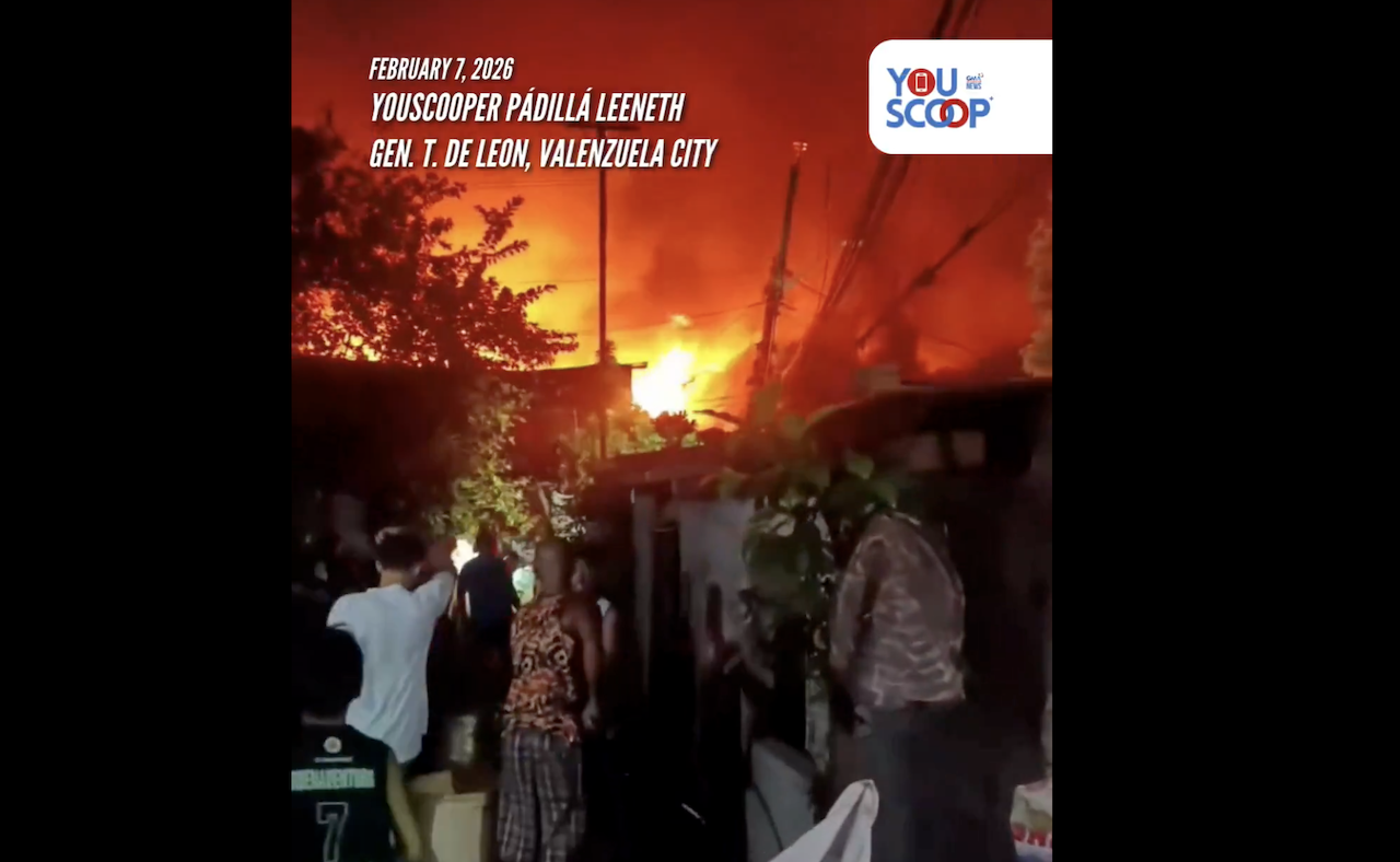 Fire hits residential area in Valenzuela City