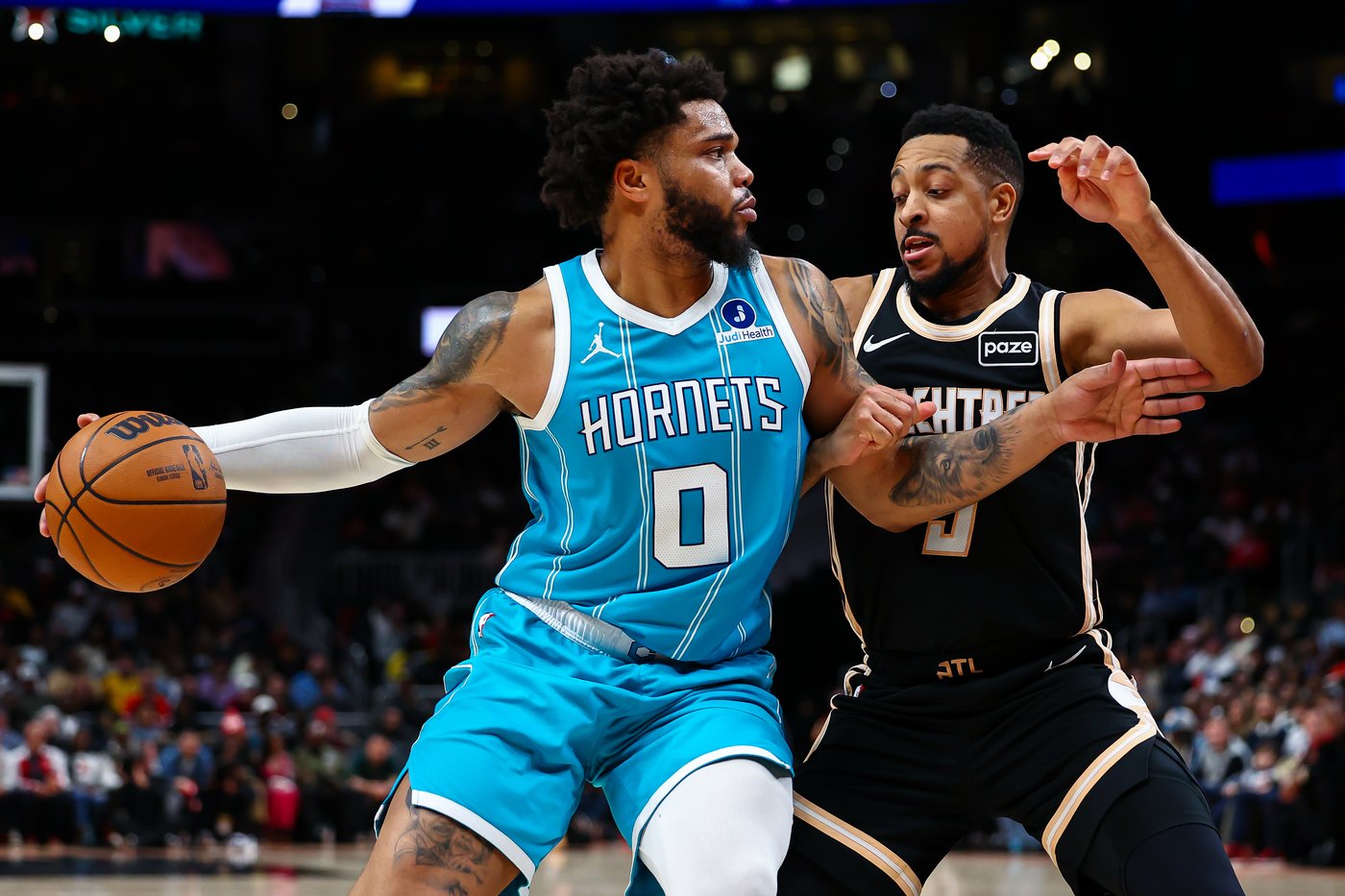 Bridges stars as the Hornets beat the Hawks 126-119 for their 9th ...
