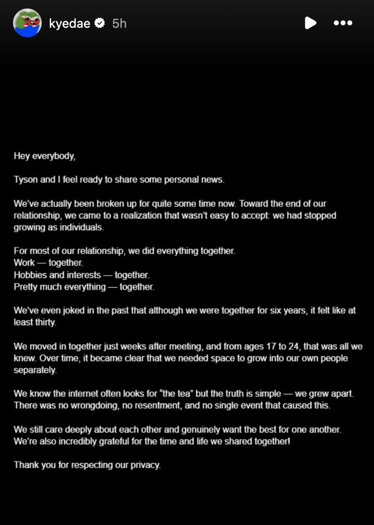 Streamers Kyedae, TenZ announce break up after six years together