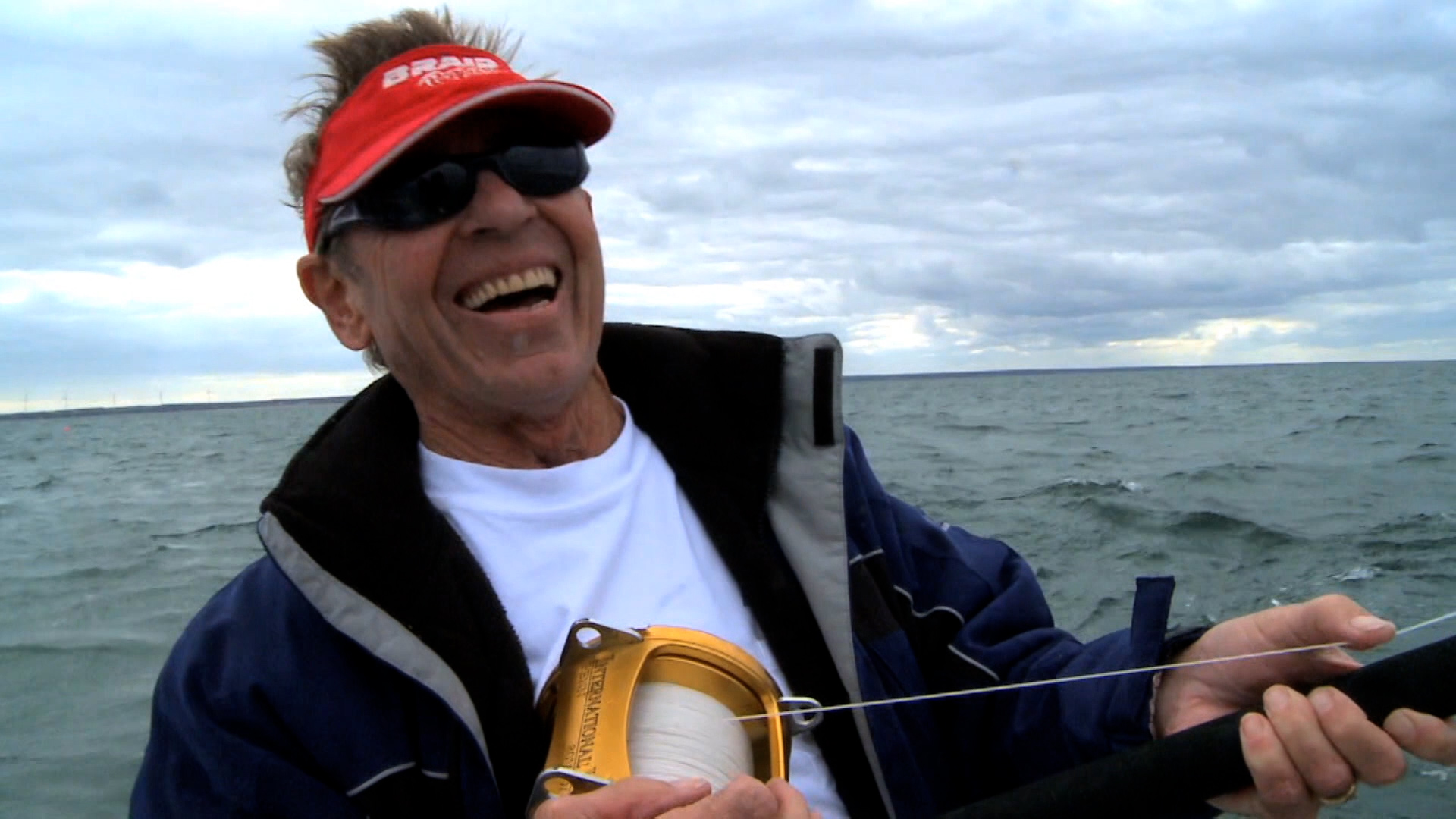 Hunting sixty-pound striped bass off Rhode Island (1 of 2)