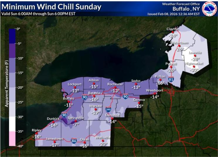 One more day of bitter cold before less harsh pattern arrives for work week