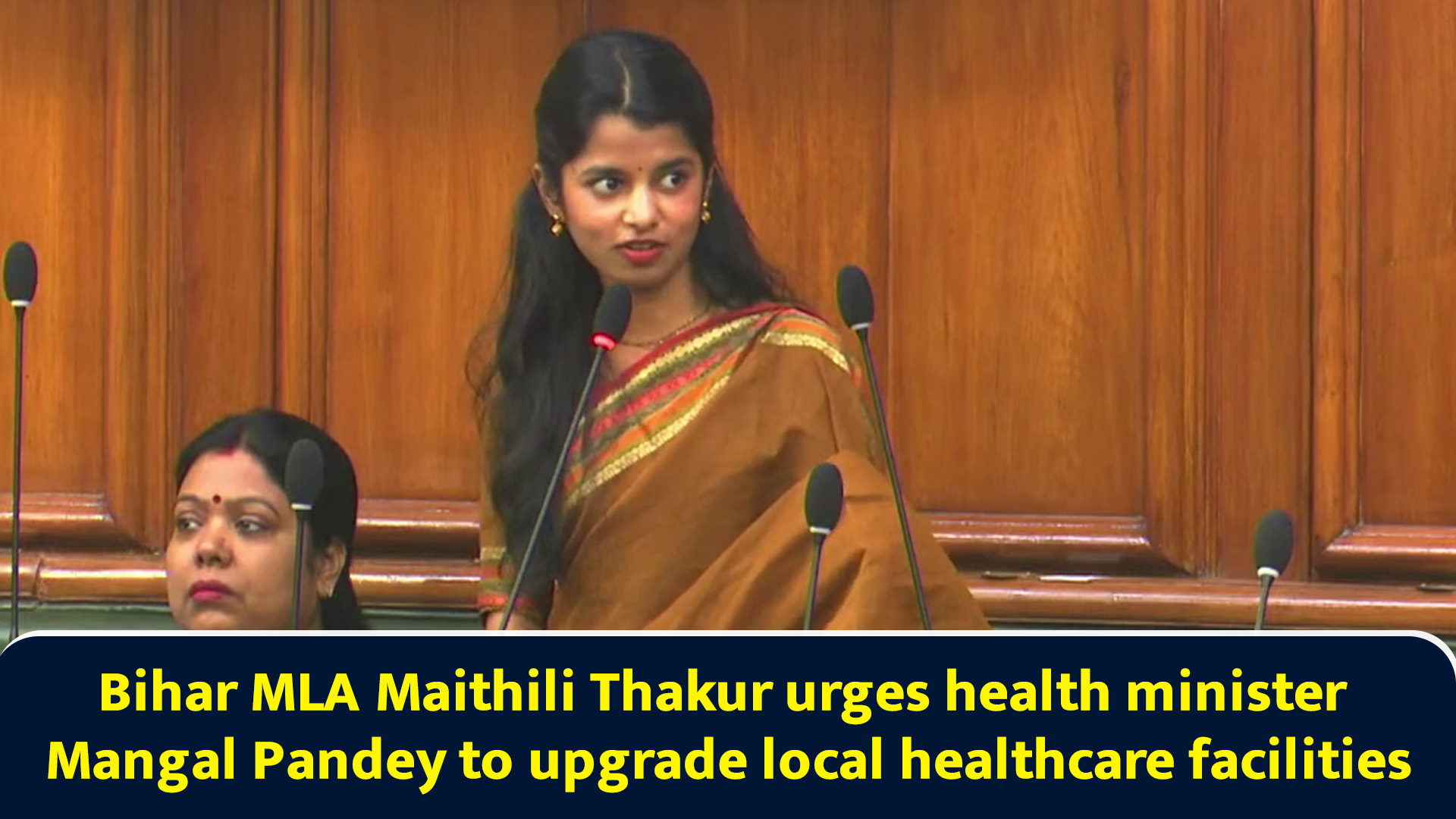Bihar MLA Maithili Thakur urges health minister Mangal Pandey to ...