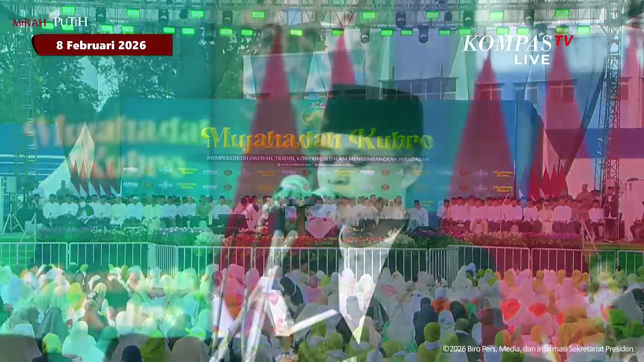 Riuh! Presiden Prabowo tiba-tiba berdiri hampiri pembaca Al-Qur'an di ...