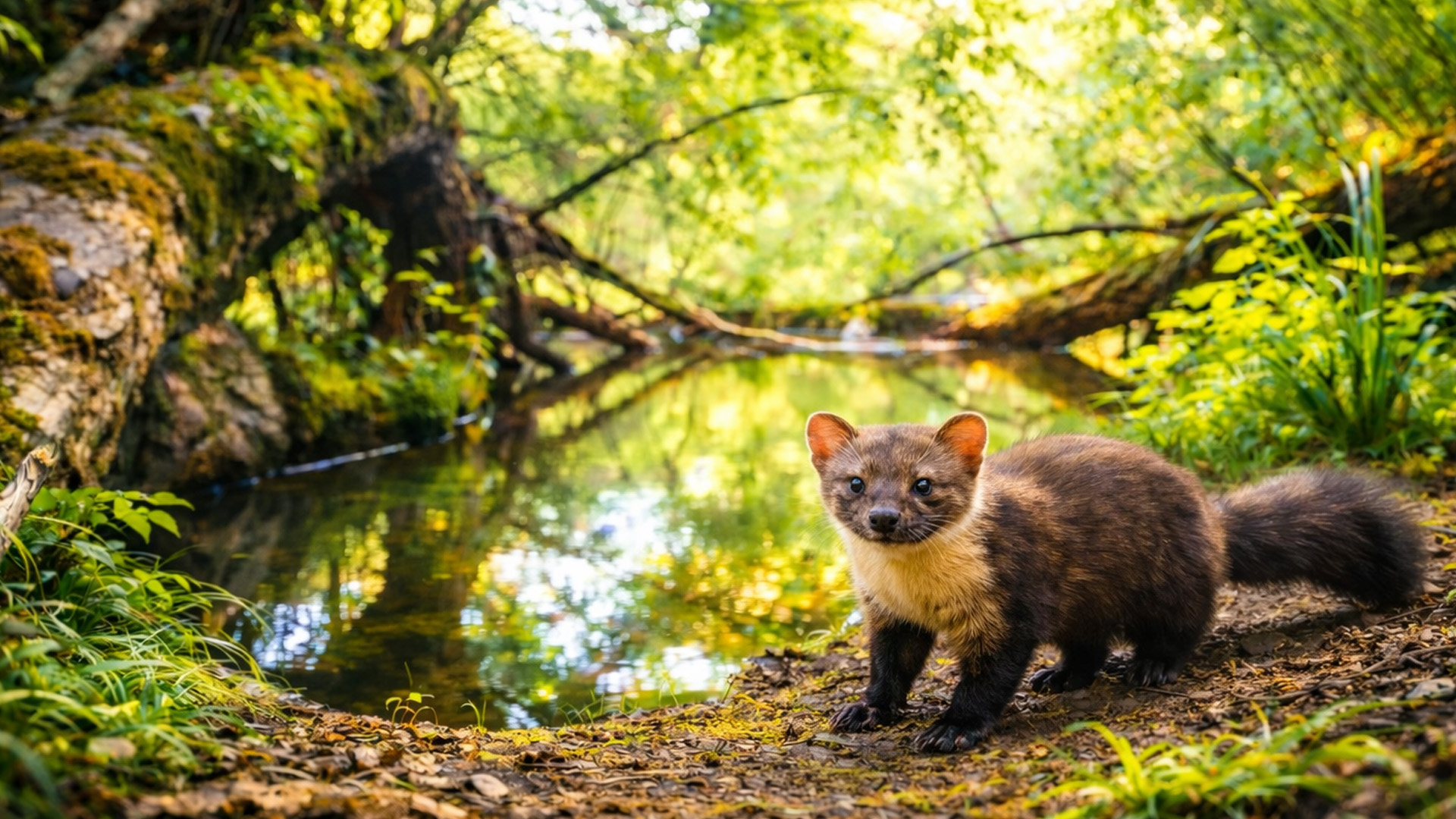 Wildlife using this path recorded on camera trap