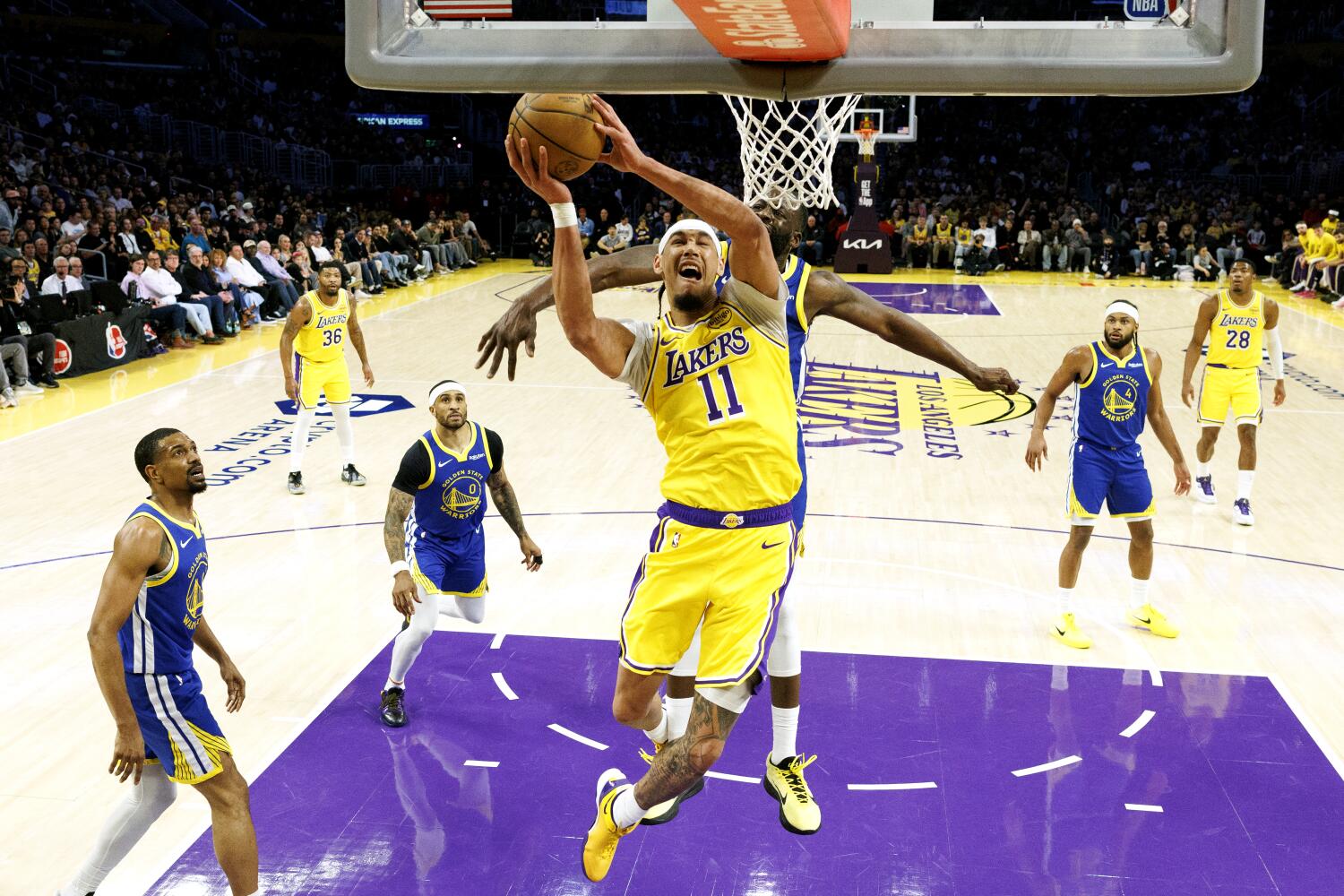 LeBron James leads Lakers over Warriors, Luke Kennard debuts and Luka ...