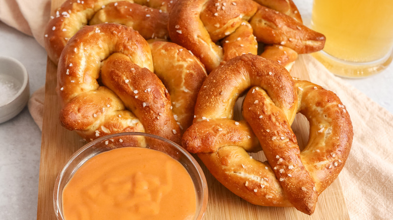 Homemade Bavarian pretzels with beer cheese recipe