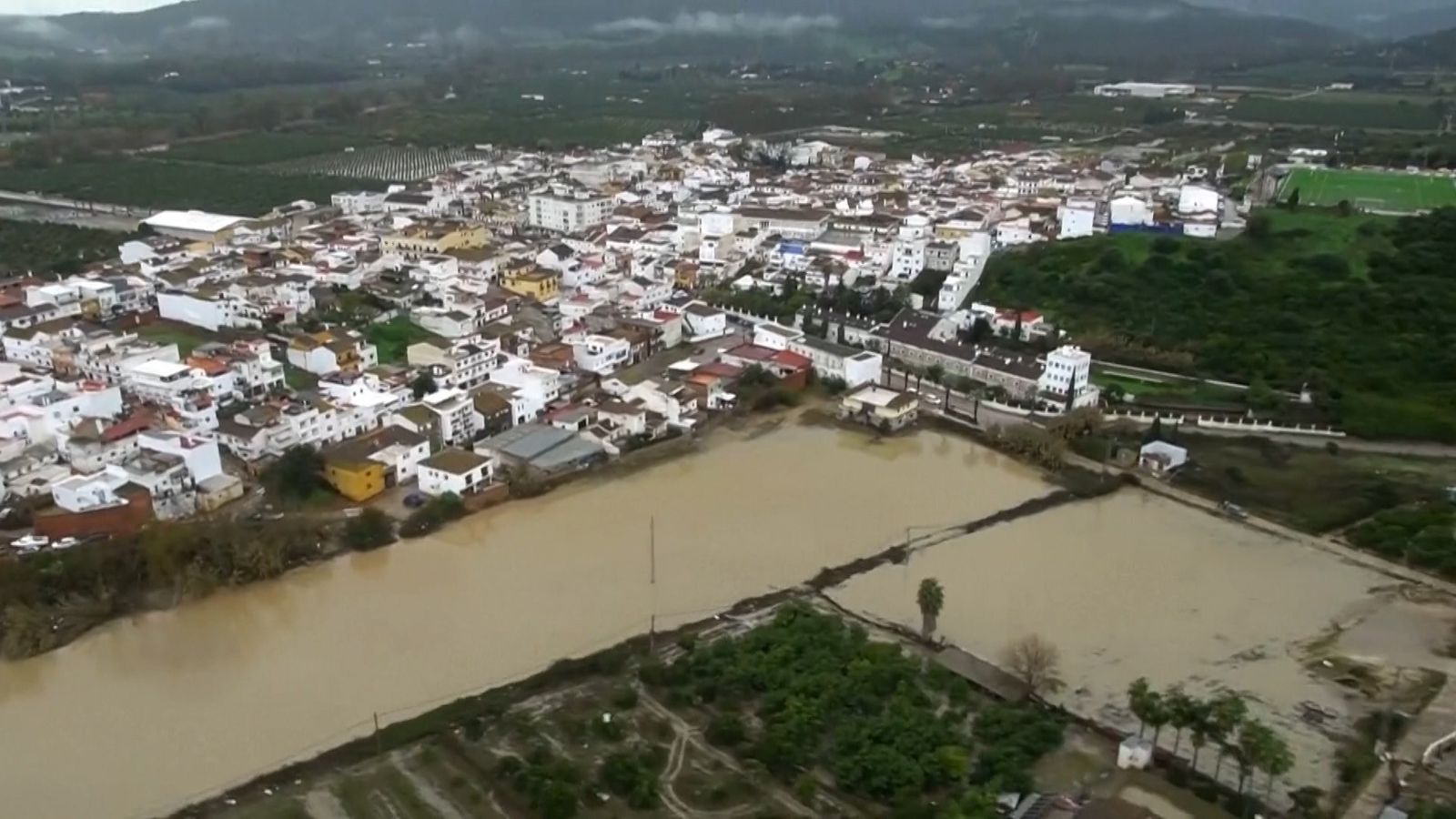 Aerial views of flood-hit Spain