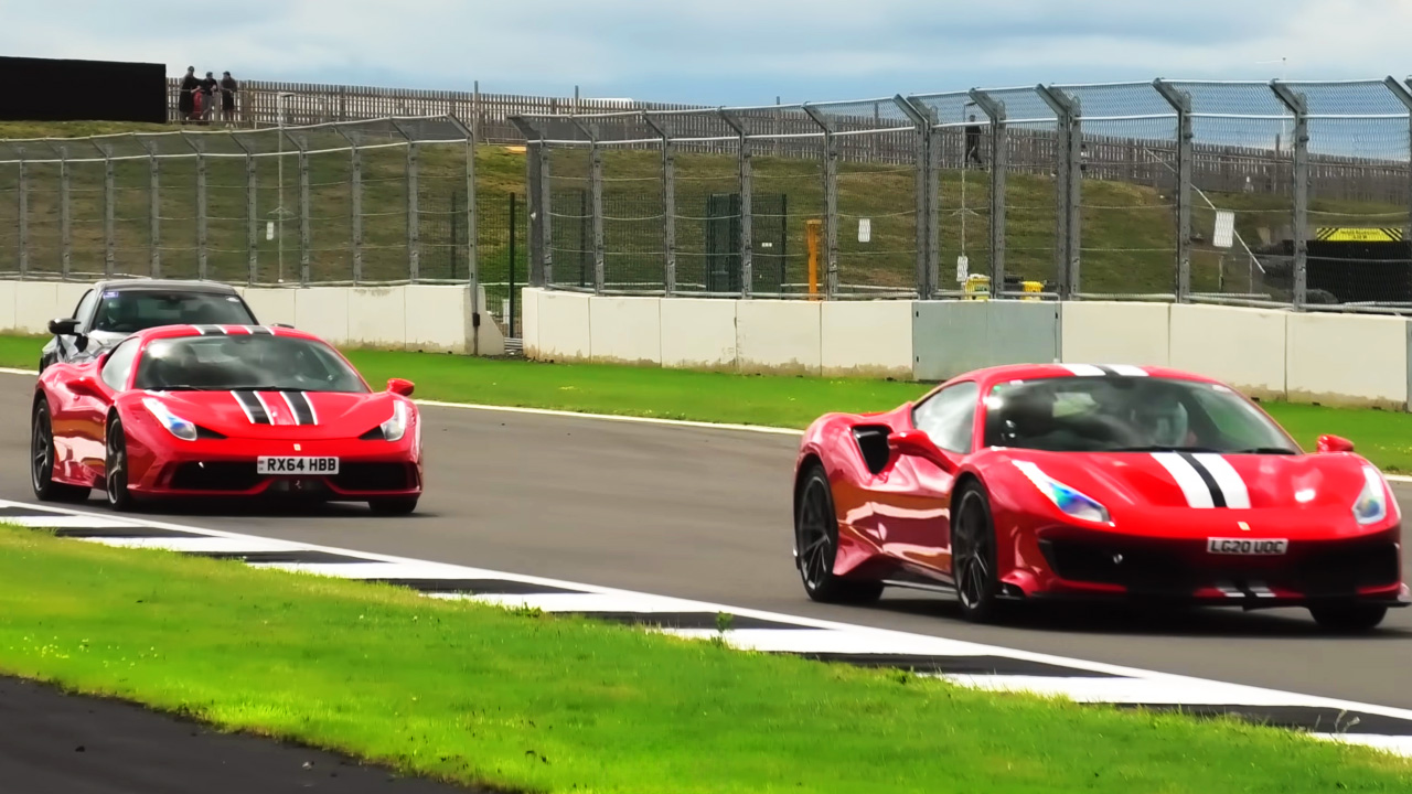 Mixed-performance cars on race track