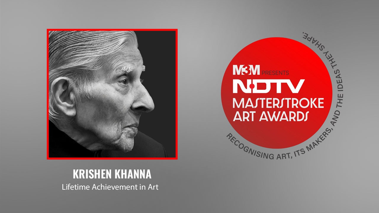Krishen Khanna honoured with lifetime achievement in art at NDTV ...