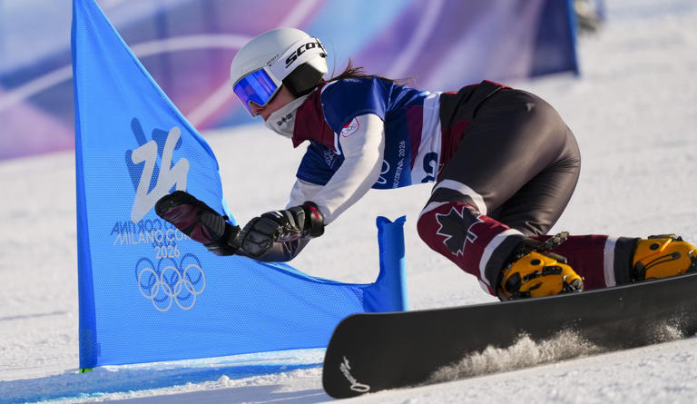 Heartbreak for Canadian snowboarder Arnaud Gaudet in Olympic parallel ...