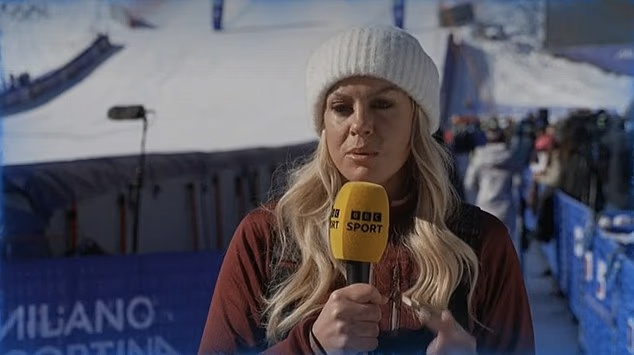 Olympics TV announcer breaks down over 'brutal' Lindsey Vonn crash