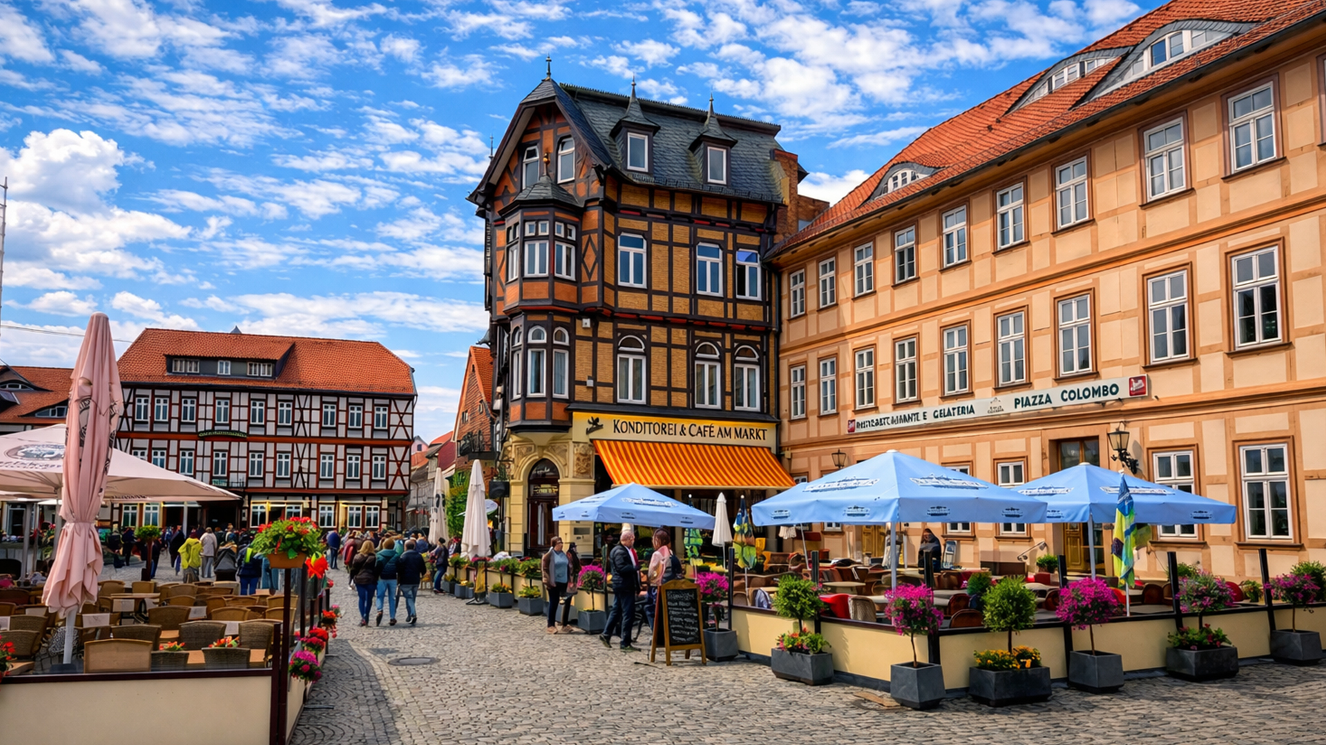 Wernigerode, Germany colorful historic town in the Harz (4K)